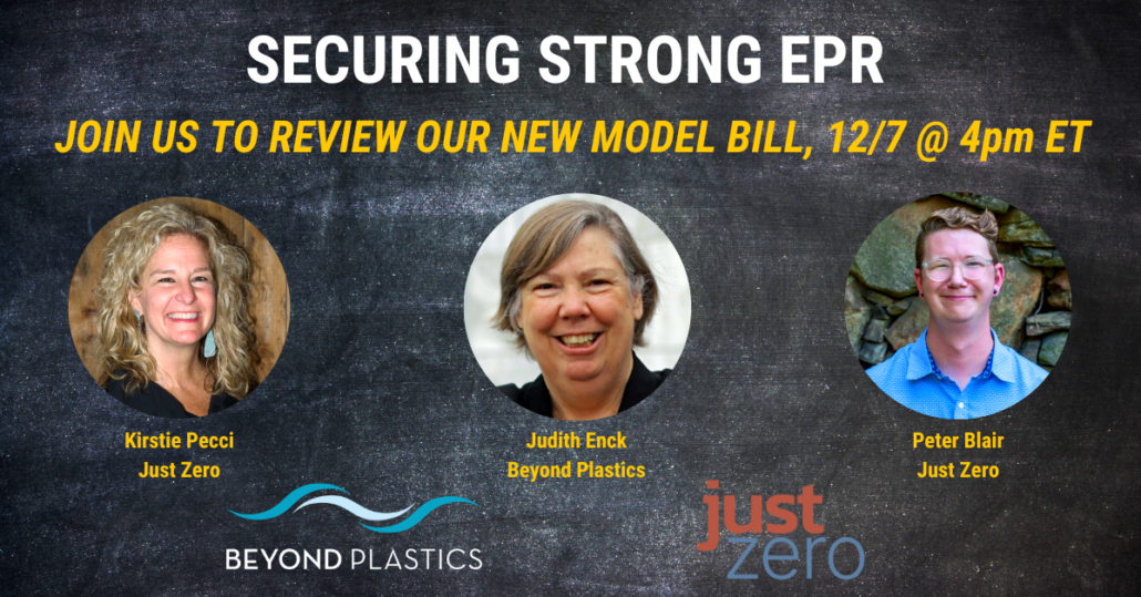 Briefing on Packaging Reduction and Recycling Act with Beyond Plastics ...